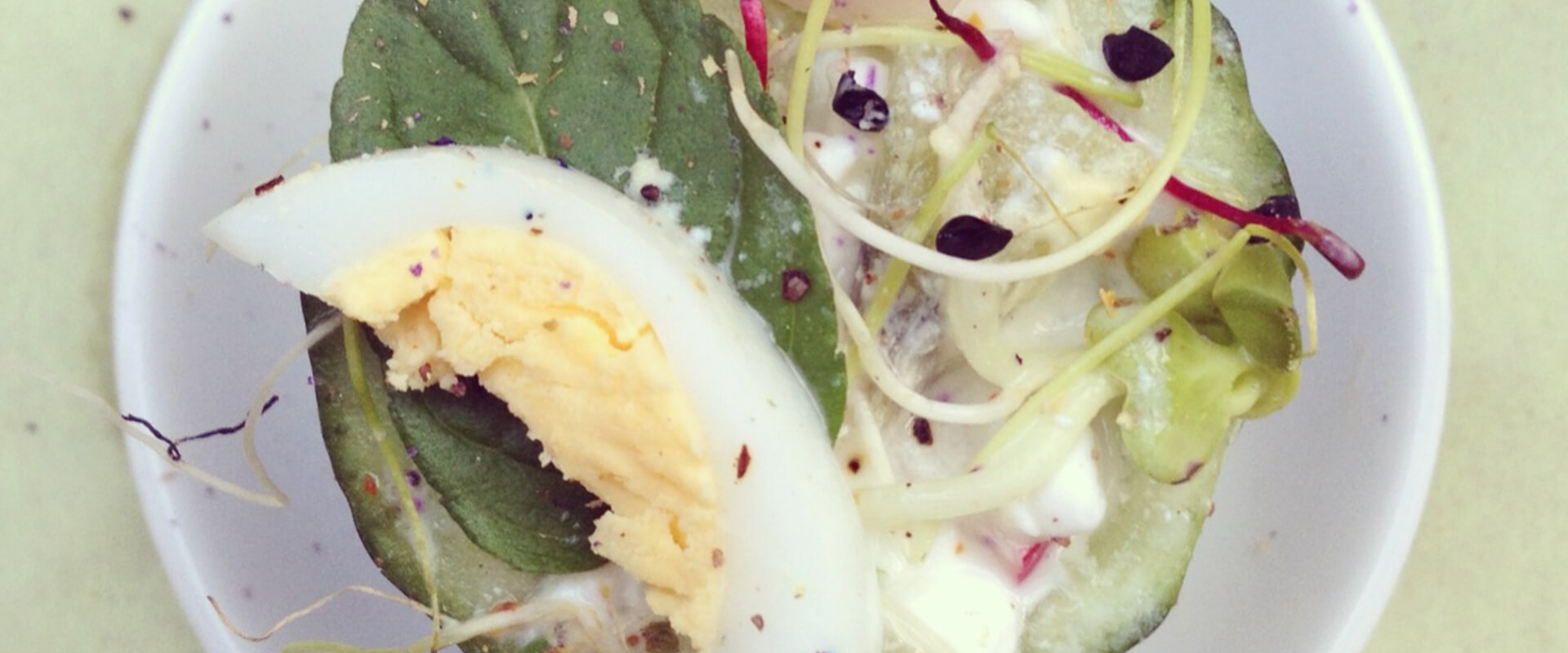 Concombre farci aux radis, kiwi & cottage cheese - Bowl and Spoon