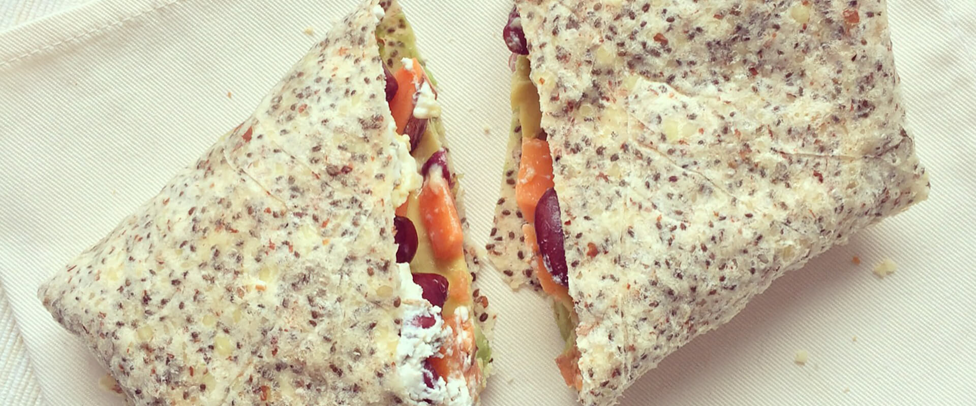 Burrito aux oeufs, patates douces, haricots rouges & avocat - Bowl and ...