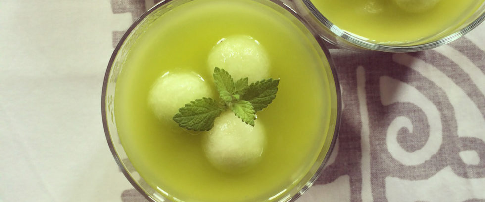 Panna cotta d’amande au melon - Bowl and Spoon